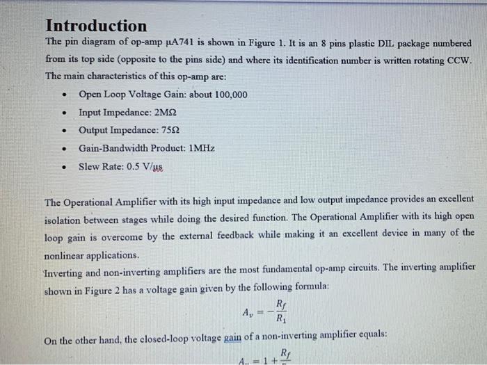 Solved Basic Inverting and Non-Inverting Operational | Chegg.com