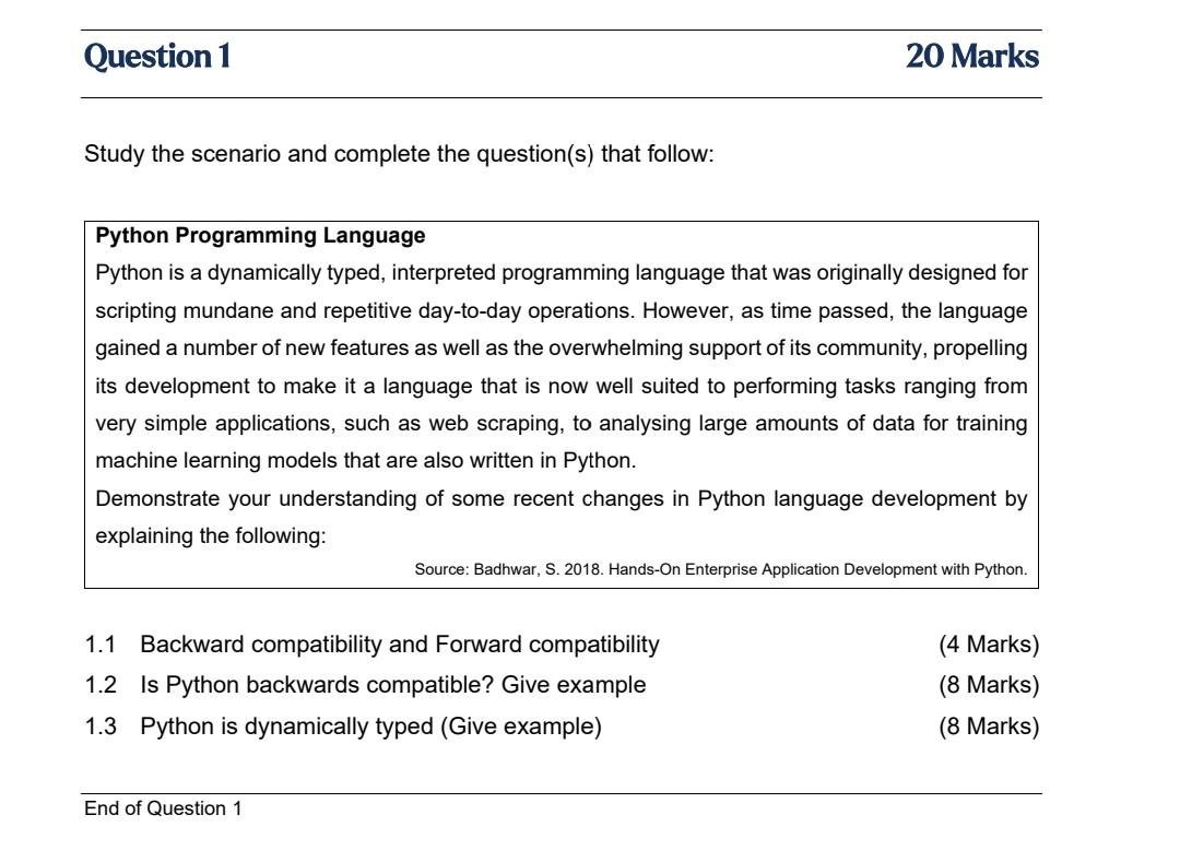 Solved Study the scenario and complete the question(s) that | Chegg.com