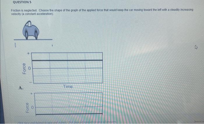 Solved Friction is neglected. Choose the shape of the graph | Chegg.com