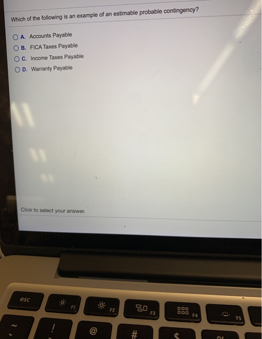 Solved Which of the following is an example of an estimable | Chegg.com