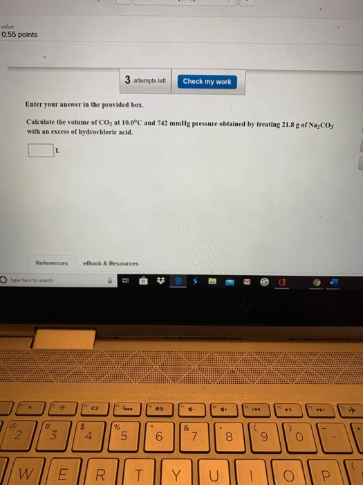 Solved value 0.55 points 3 attempts left Check my work Enter | Chegg.com
