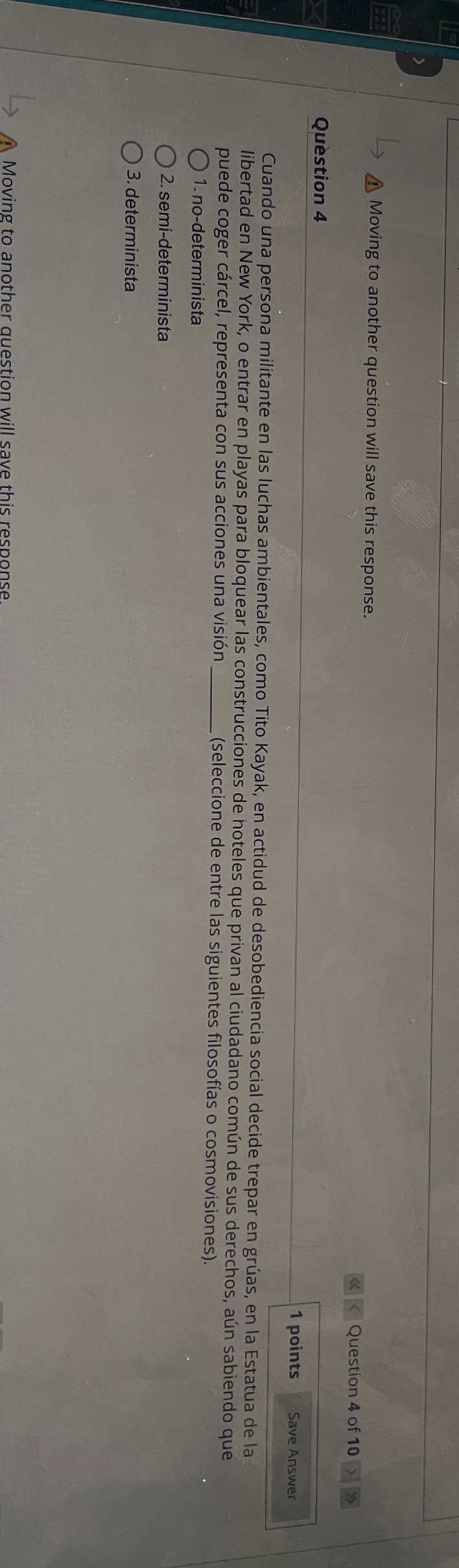 Solved Moving to another question will save this response.«《 | Chegg.com
