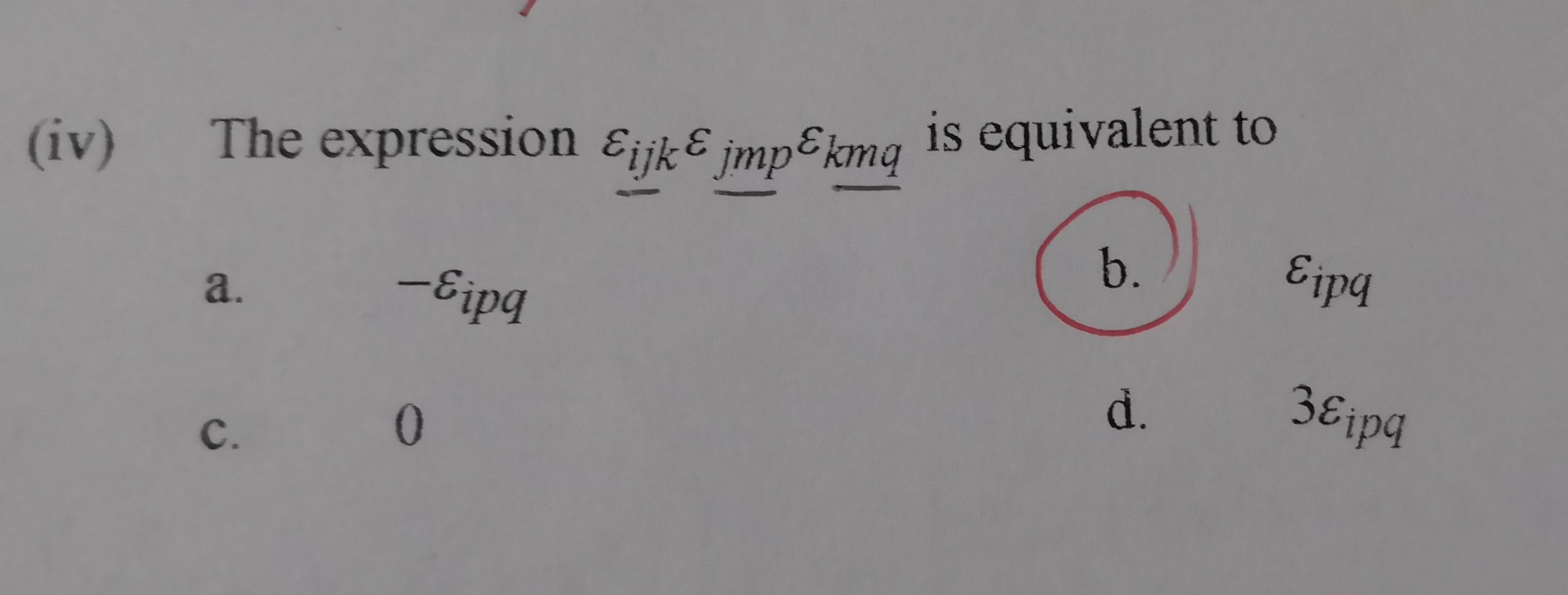 Solved (iv) ﻿The expression is equivalent | Chegg.com