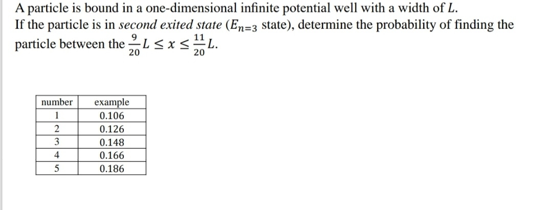 Solved A Particle Is Bound In A One Dimensional Infinite