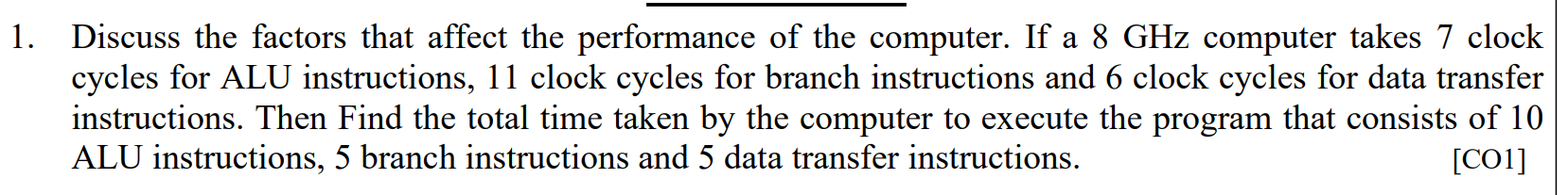 Solved Discuss the factors that affect the performance of | Chegg.com