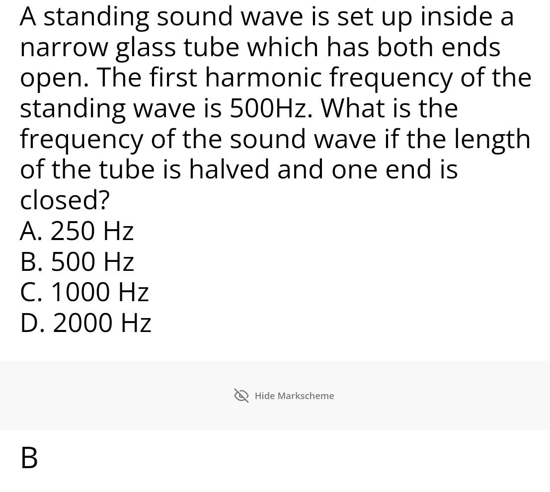 Solved A standing sound wave is set up inside a narrow glass | Chegg.com