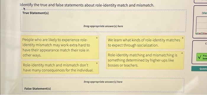 Identify the true and false statements about | Chegg.com