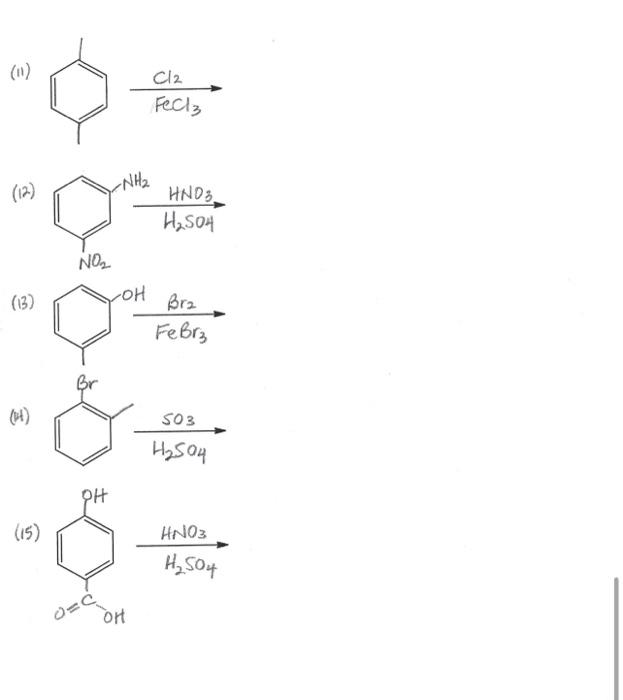 Solved Complete the following reactions predicting the major | Chegg.com