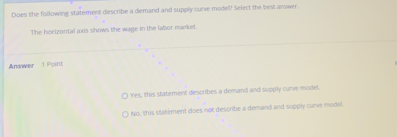 Solved Does the following statement describe a demand and | Chegg.com