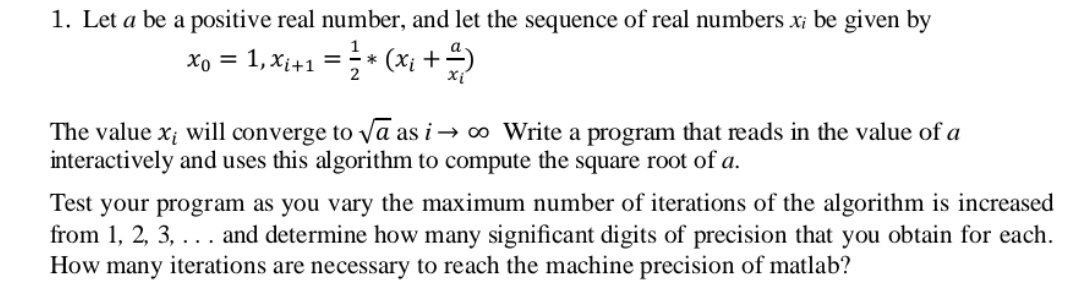Let a ﻿be a positive real number, and let the | Chegg.com
