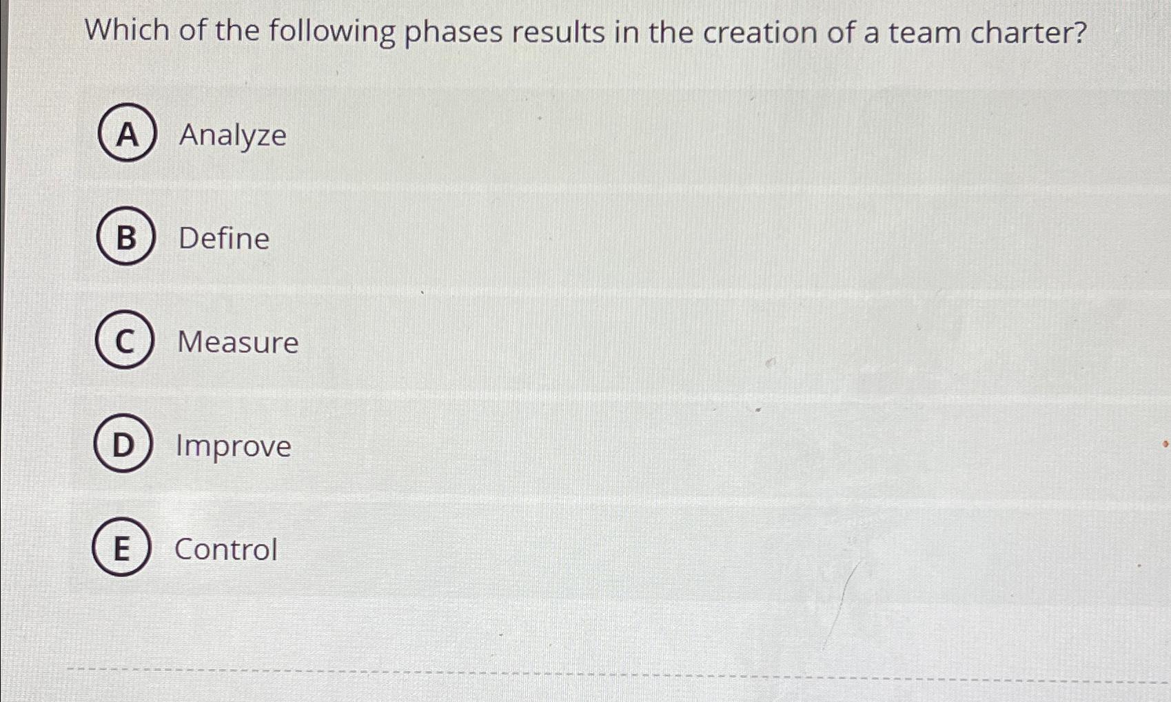 Solved Which of the following phases results in the creation | Chegg.com