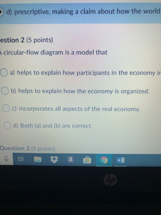 Solved d) prescriptive, making a claim about how the world | Chegg.com