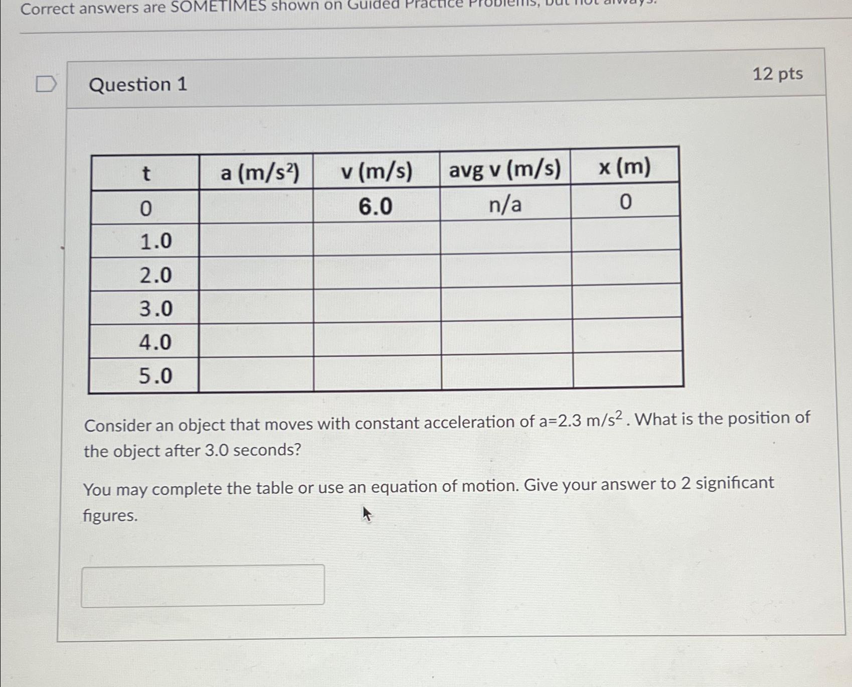 Solved Question 1 12 | Chegg.com