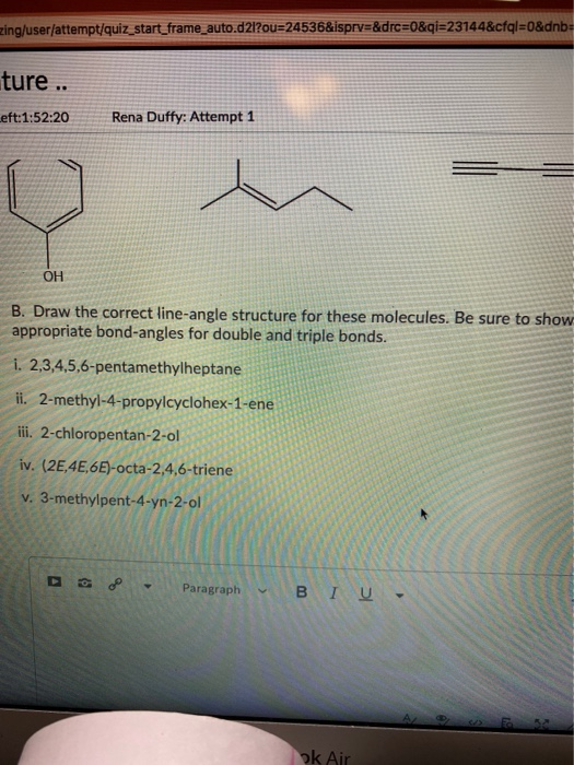 Solved draw the correct line angle structure for these | Chegg.com