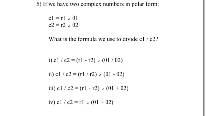 Solved 1) Find the product of 4 + i and 4 - i i) 15 ii) 17 | Chegg.com