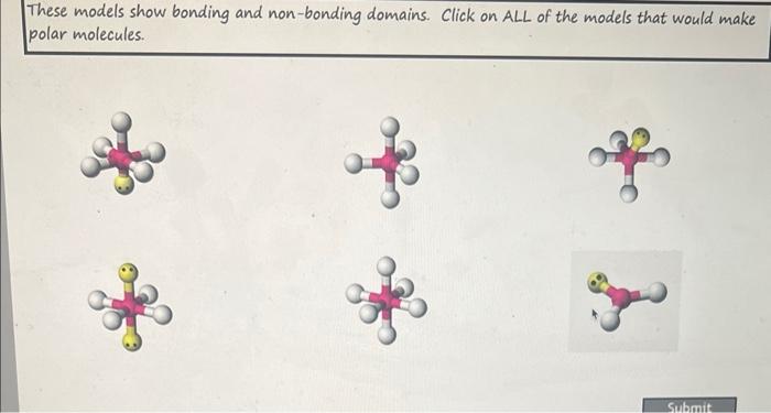 Solved These models show bonding and non-bonding domains. | Chegg.com