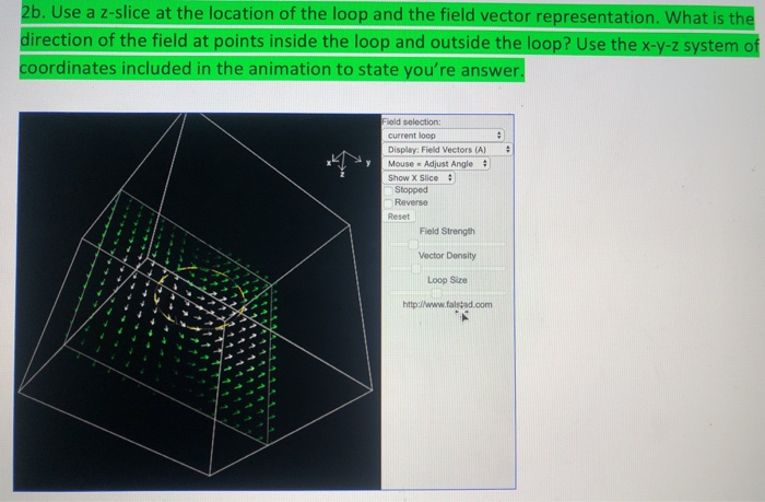 2b. Use a z-slice at the location of the loop and the | Chegg.com