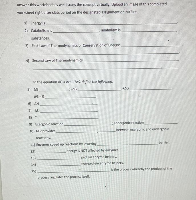 Solved nswer this worksheet as we discuss the concept | Chegg.com