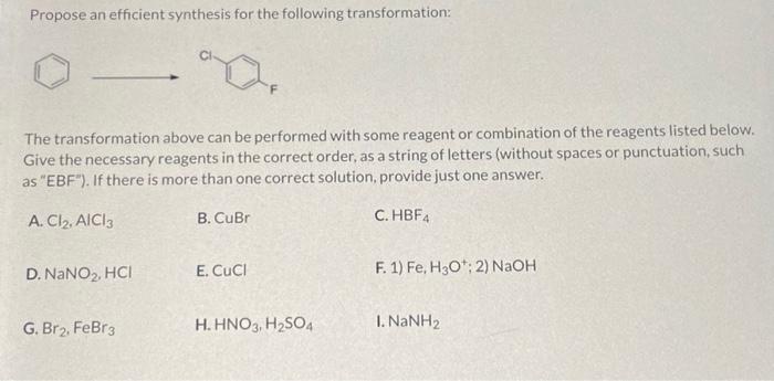 Solved Propose an efficient synthesis for the following | Chegg.com