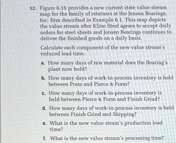 Solved 12. Figure 6.15 provides a new current state value | Chegg.com