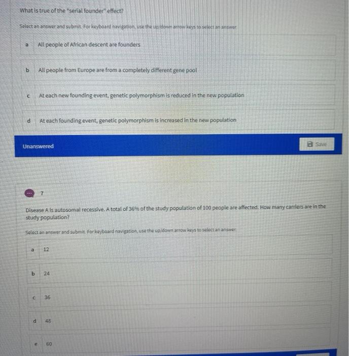 Solved What is true of the serial founder" effect? Select an | Chegg.com