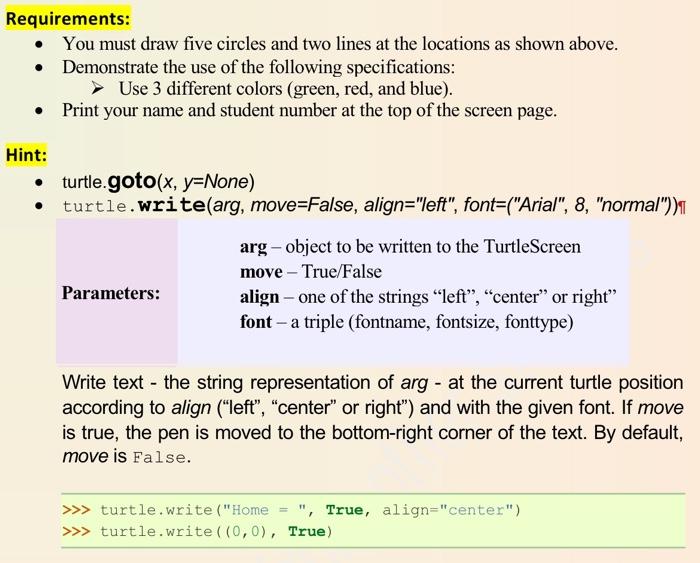 Solved Task 2: Use Turtle Graphics: Create a simple | Chegg.com