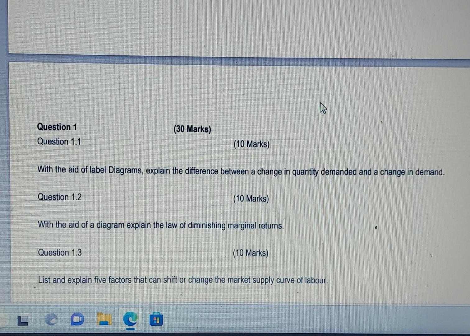 Solved Question 1 (30 Marks) Question 1.1 (10 Marks) With | Chegg.com