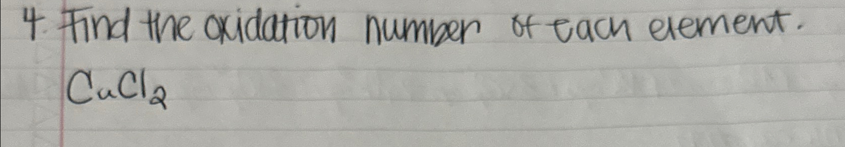 Solved Find the oxidation number of each element.CaCl2 | Chegg.com