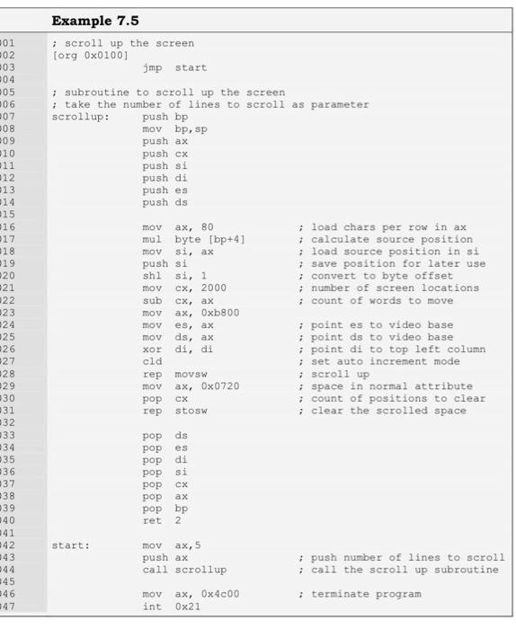 Display Memory String Instructions Question 1 Write a | Chegg.com