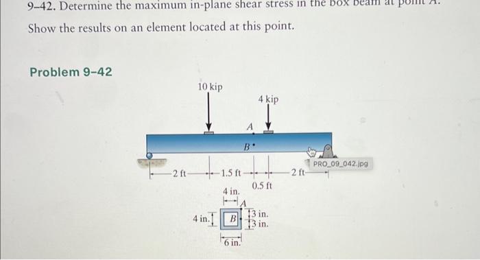 Solved Show the results on an element located at this point. | Chegg.com