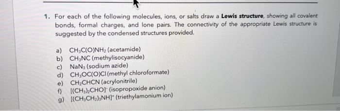 Solved 2. Draw simple bond-line structure representations of | Chegg.com