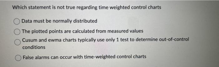 Solved Which statement is not true regarding time weighted | Chegg.com