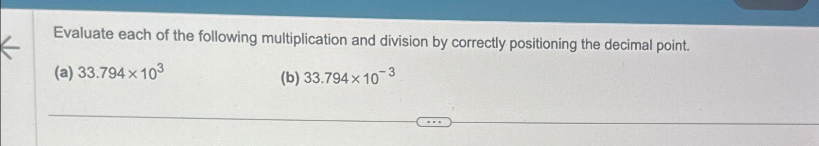 Solved Evaluate each of the following multiplication and | Chegg.com