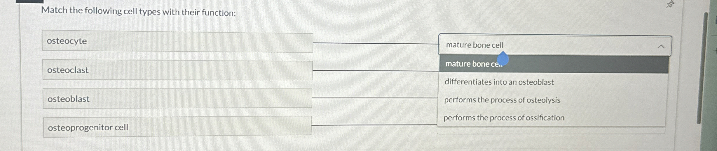 Solved Match the following cell types with their | Chegg.com