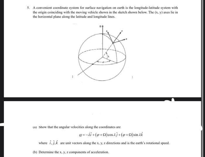 5. A convenient coordinate system for surface | Chegg.com