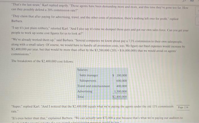 Solved Barbara Cheney. Pittman's controller, has just | Chegg.com