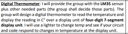 Solved Using tinkercad design a digital thermometer which | Chegg.com