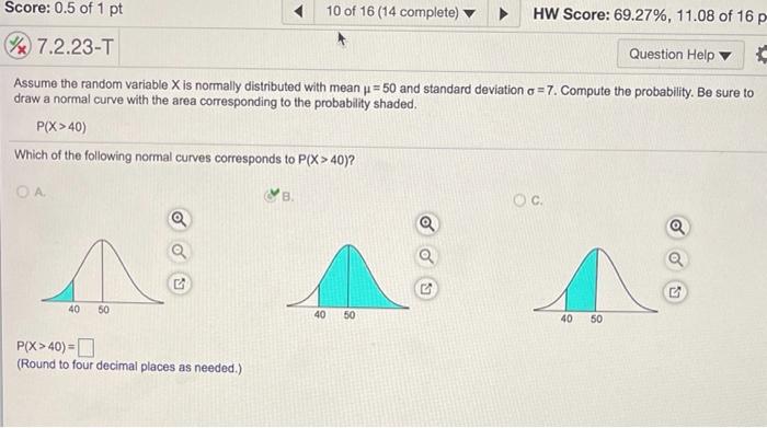 Solved Homework: 7.2 Applications of the Normal Distribution | Chegg.com