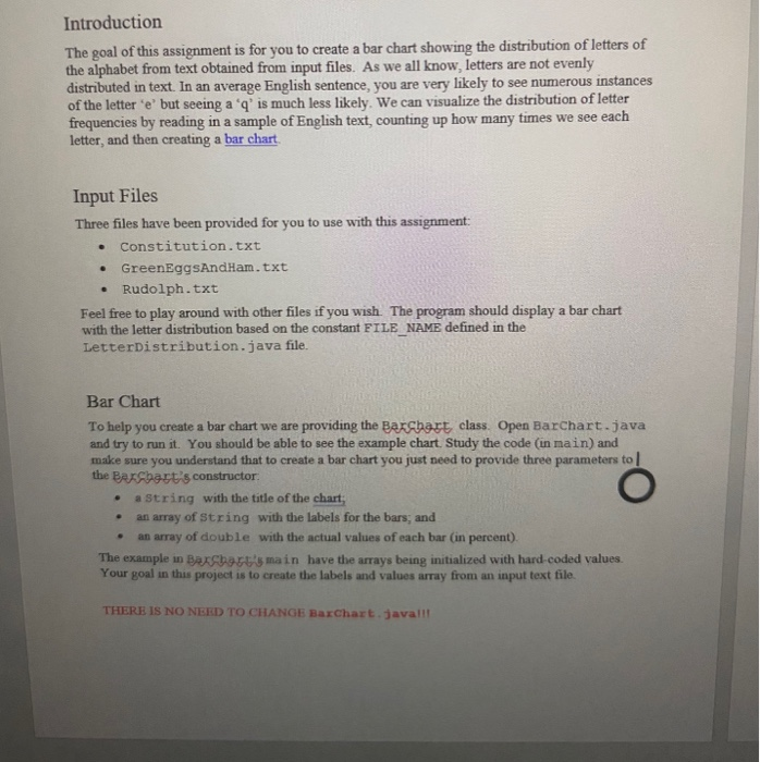 Introduction The goal of this assignment is for you | Chegg.com