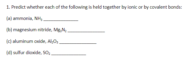 Solved Predict whether each of the following is held | Chegg.com