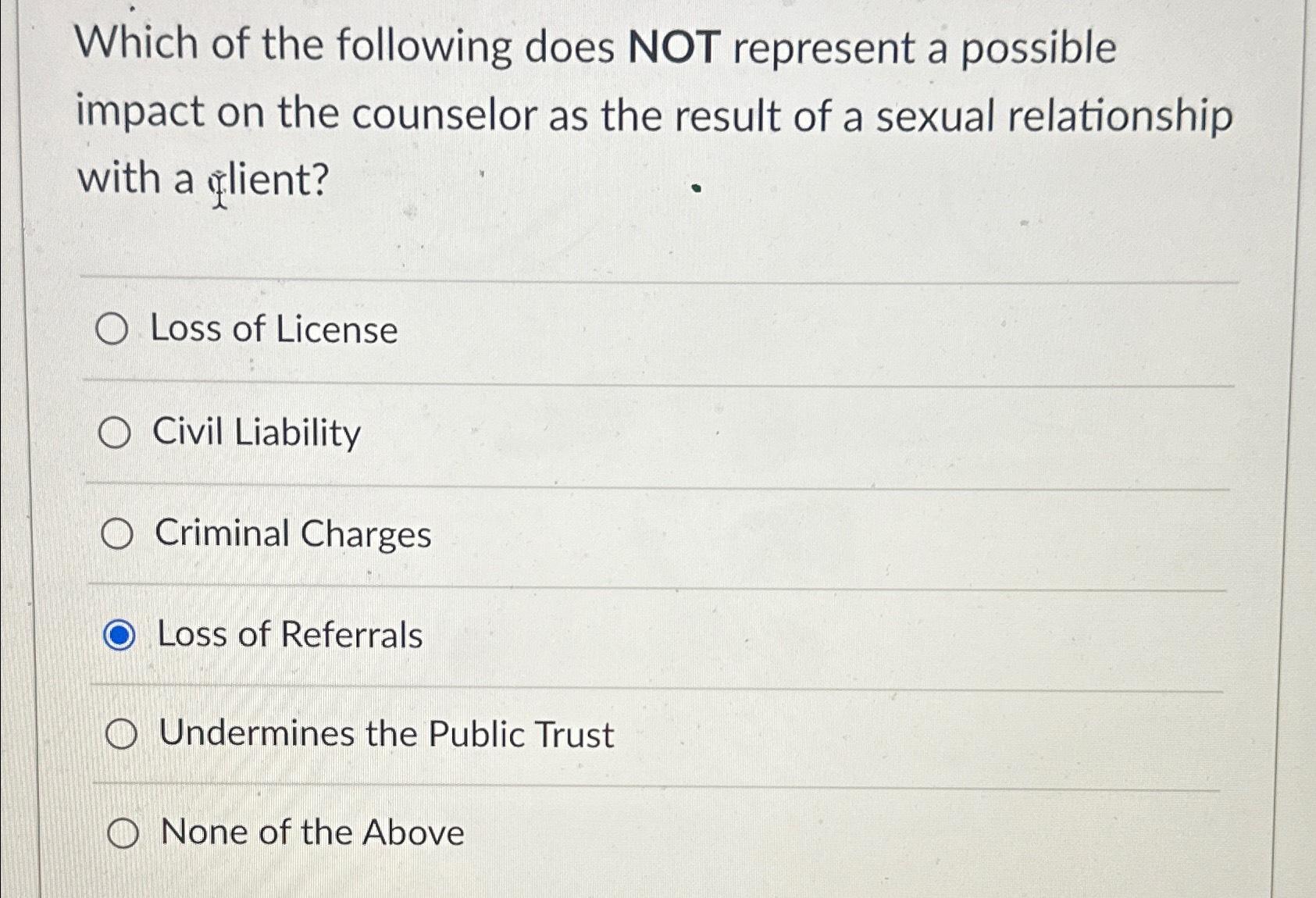 Solved Which of the following does NOT represent a possible | Chegg.com