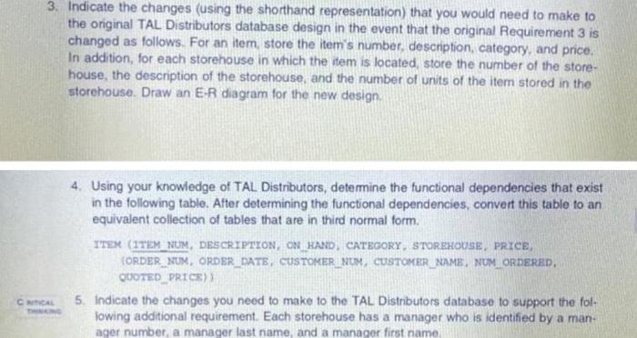 Solved 3. Indicate the changes (using the shorthand | Chegg.com