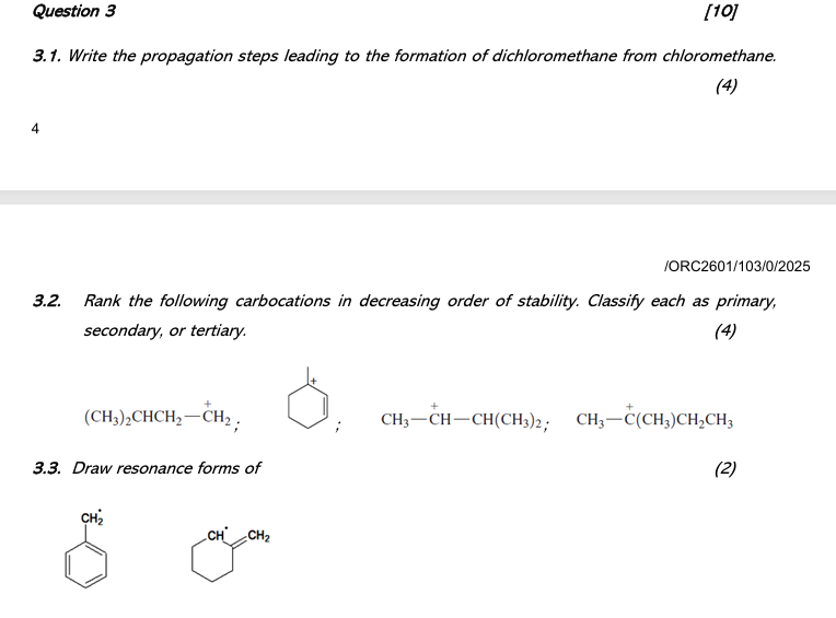 Solved Question 3 3.1. ﻿Write the propagation steps leading | Chegg.com
