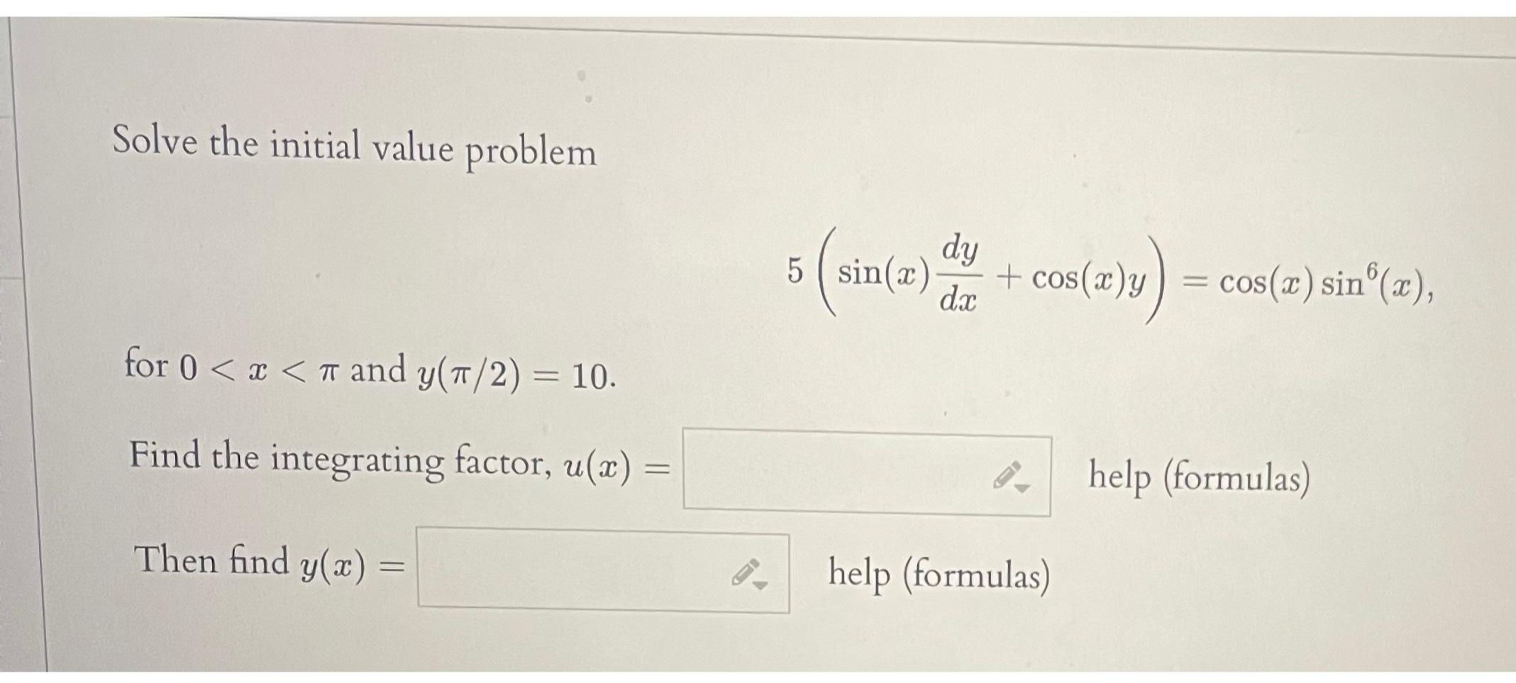 Solved Solve the initial value | Chegg.com