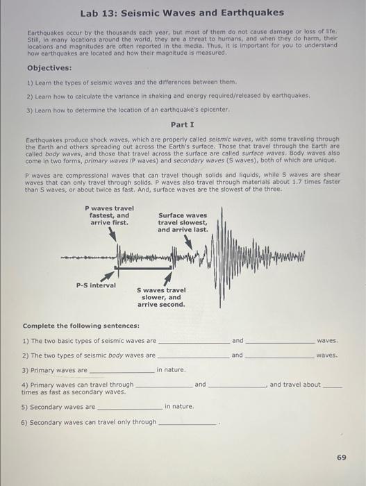 Solved Earthquakes occur by the thousands each year, but | Chegg.com