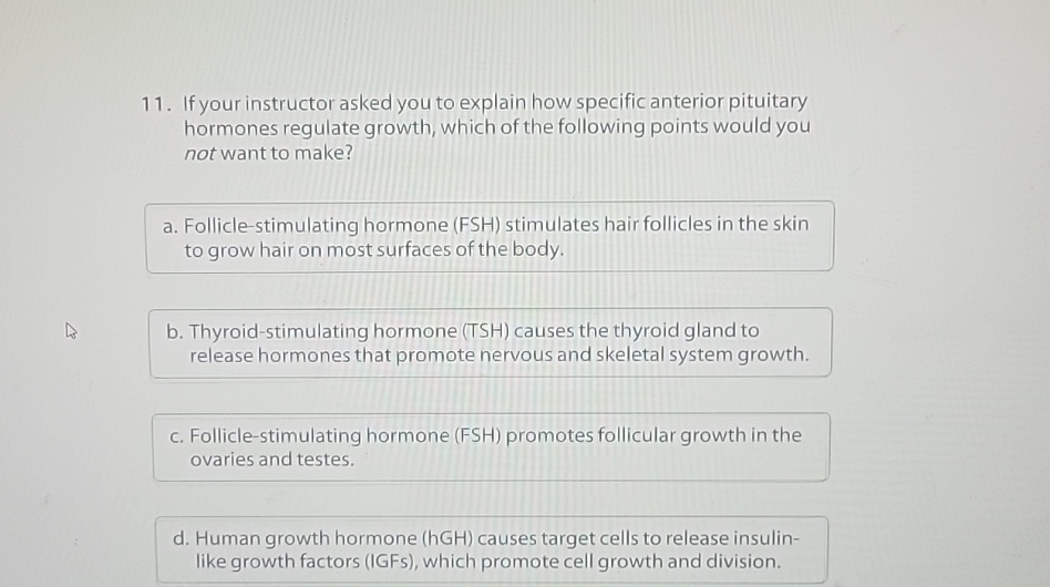 Solved If your instructor asked you to explain how specific | Chegg.com