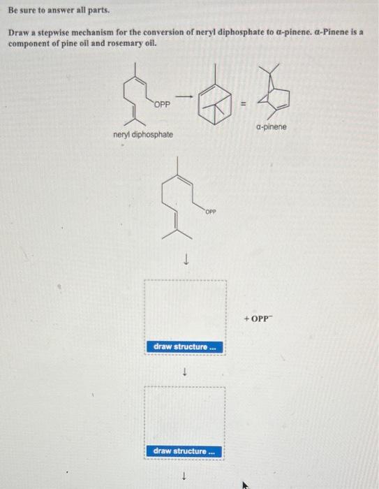 Solved Be sure to answer all parts. Draw a stepwise | Chegg.com