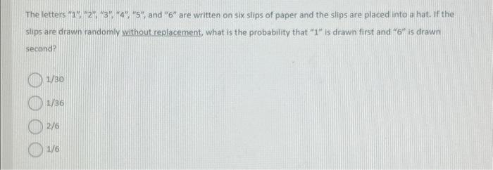 Solved The letters "1", "2", "3", "4", " 5 ", and " 6 " are | Chegg.com