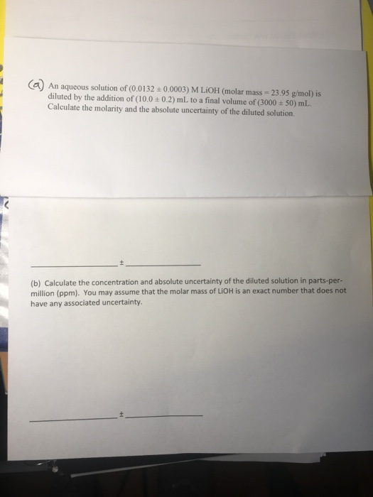 Solved Propagation of error: For addition and subtraction | Chegg.com