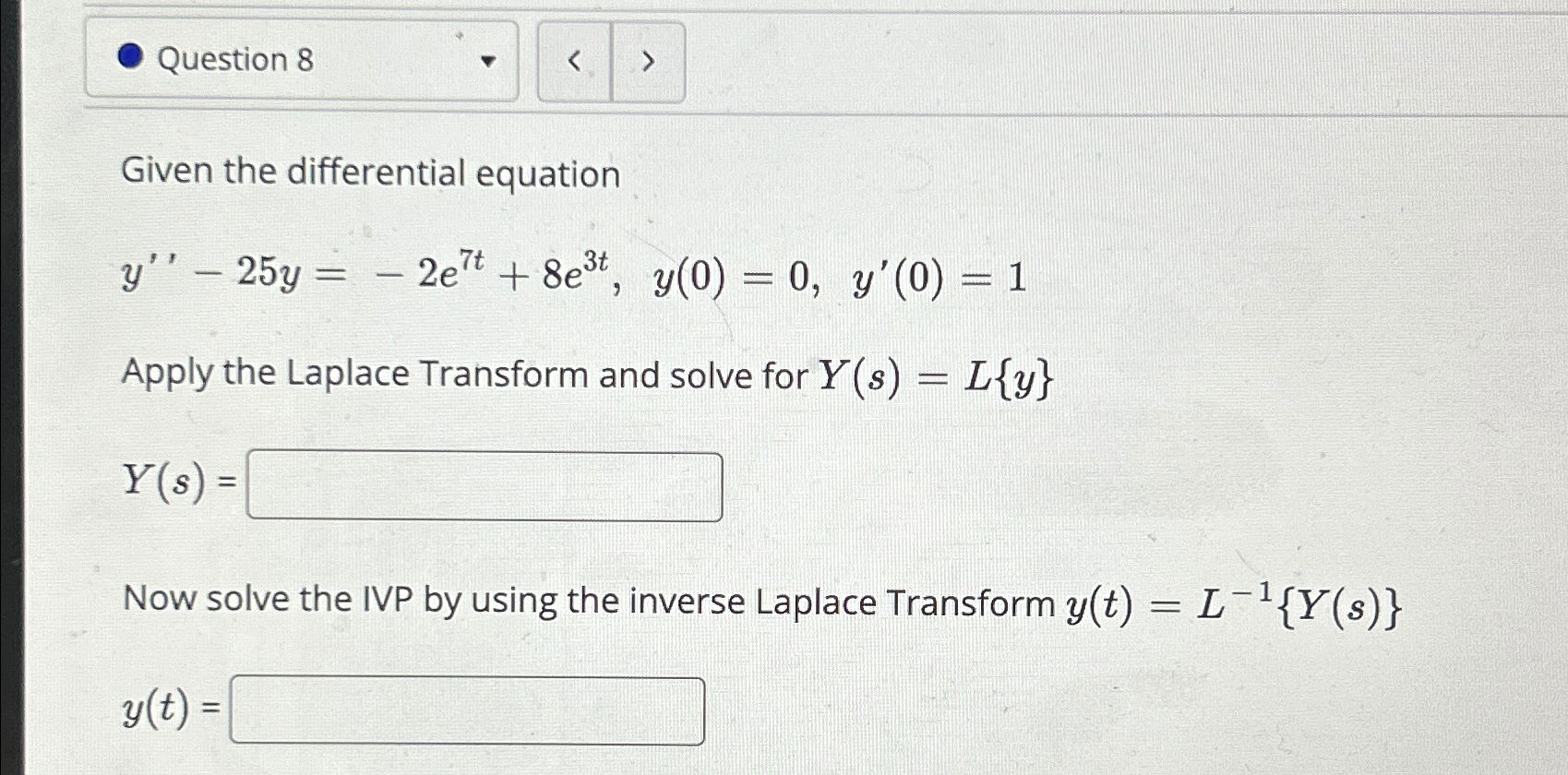 Solved Given the differential | Chegg.com